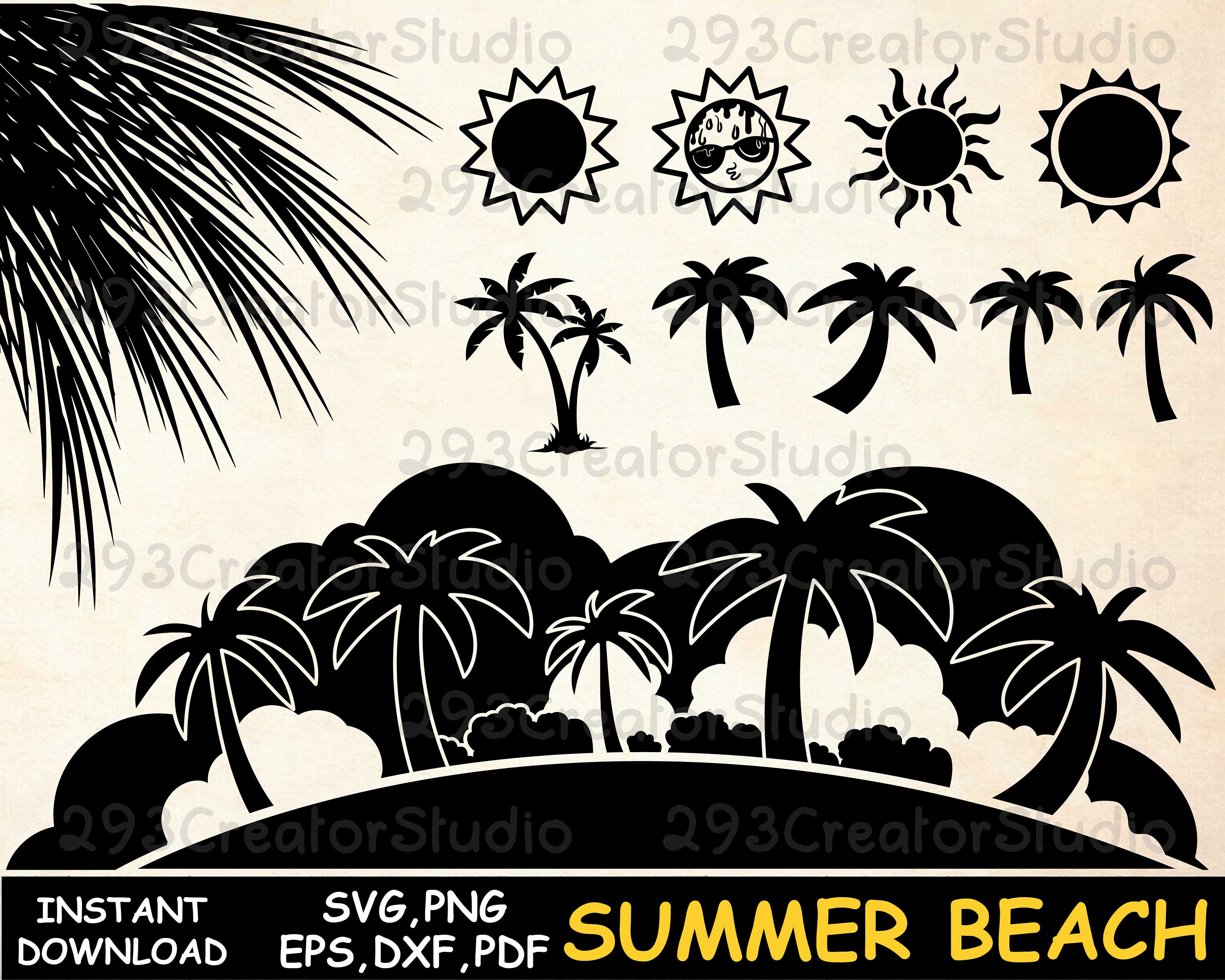 Summer Svg Beach Bundle Svg Vacation Beach Svg Tropical Svg - Etsy