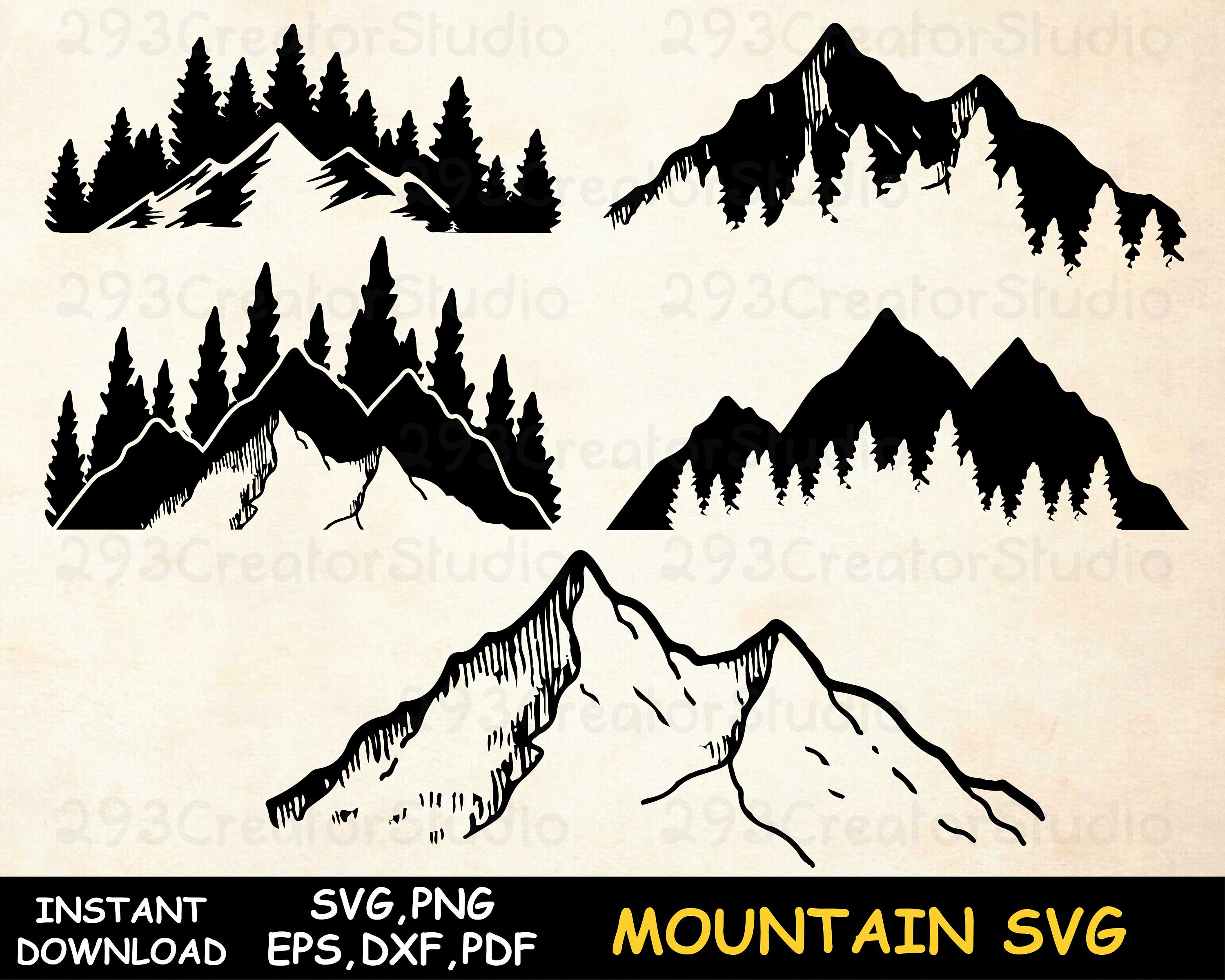 Berg Baum svg, Berg PNG Shirt Druck, Camping Squad Shirt Idee ...