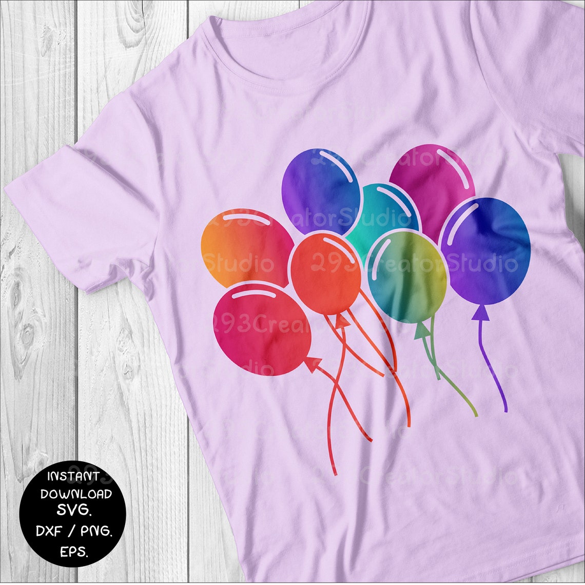 Balloon Birthday Party Svg Balloon Svg Bundle Kid Svg Party - Etsy