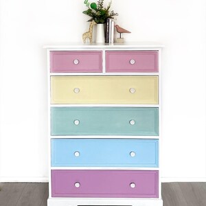 Rainbow Solid Pine Chest of Drawers, Custom Order - Etsy