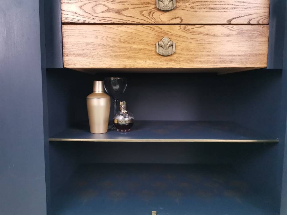 Bespoke Vintage Cocktail Cabinet Statement Sideboard Art | Etsy