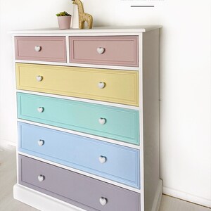 Rainbow Solid Pine Chest of Drawers, Custom Order - Etsy