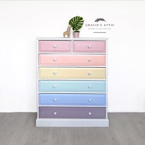 Rainbow Solid Pine Chest of Drawers, Custom Order - Etsy