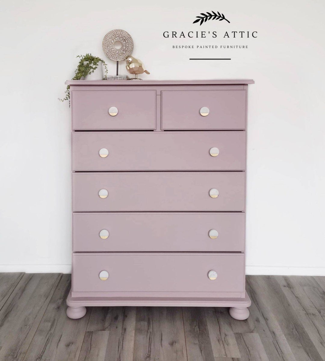 Pink Solid Pine Chest of Drawers Pink Bedroom furniture bedroom storage 6 drawer chest Custom Order Etsy