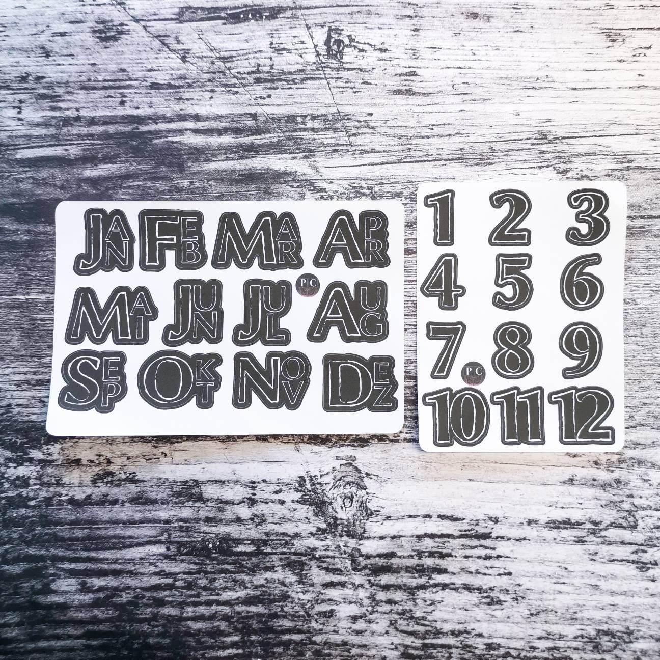 G117 Month Stickers Monate Sticker Planner Supplies | Etsy