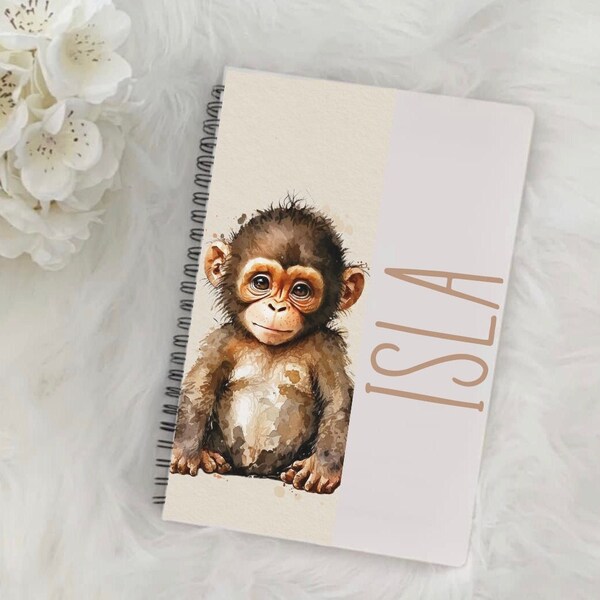 Monkey Notebook - Etsy UK