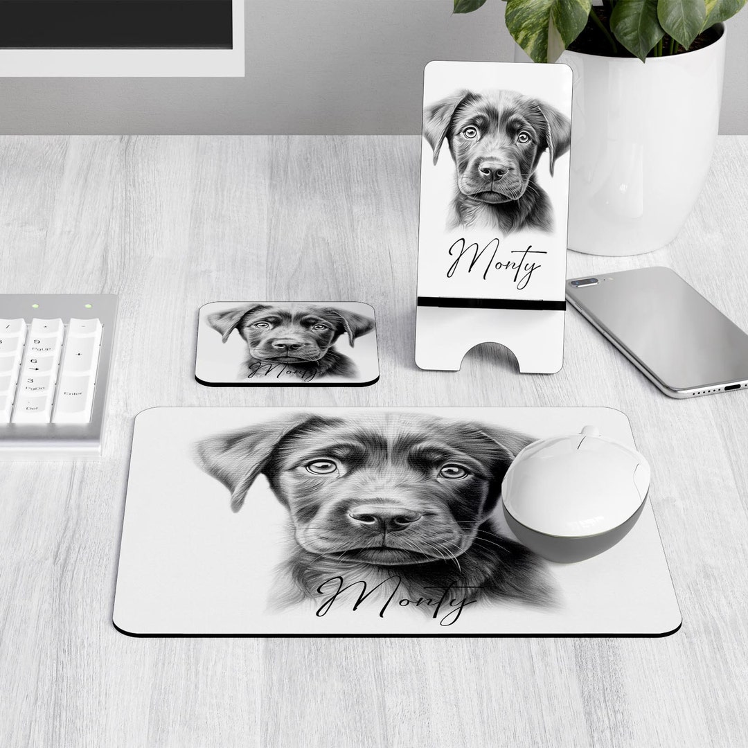 Personalised 4 Piece Desk Gift Set Dog Breed Theme - Etsy