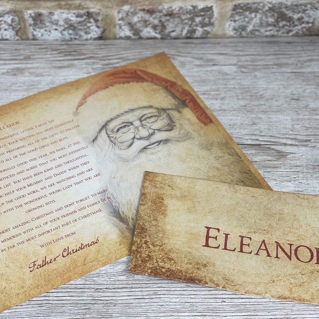 Personalised Santa Letter With Real Wax Seal Stamp - Etsy UK