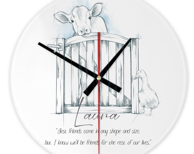 Cow Head Clock. Wooden Cow Head Clock. Perfect for Cattle Farmers ...