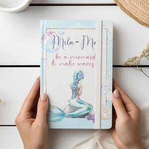 Personalised Luxury Leather Look Little Mermaid Notebook - Etsy