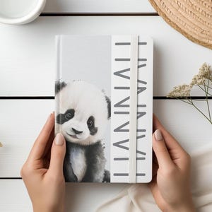 Personalised Luxury Leather Look Panda Notebook - Etsy