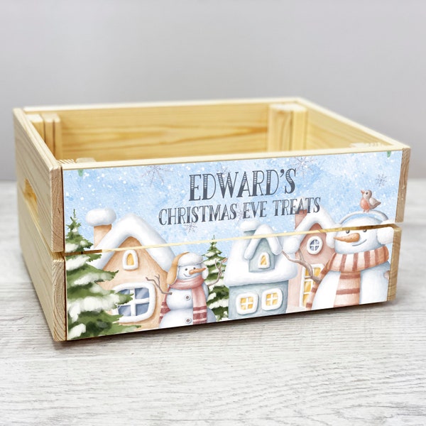 Crate Snowman - Etsy