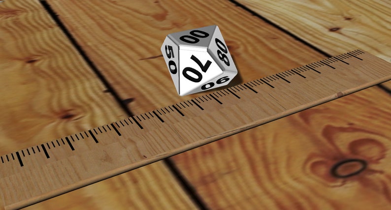 Solid 9ct Gold Percentile Gaming Dice - Etsy