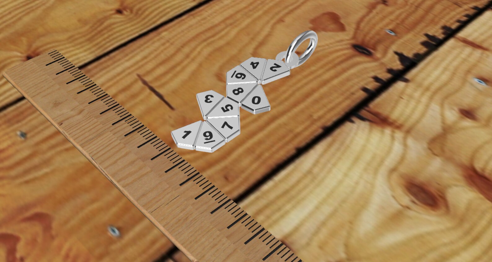 9ct Gold or Sterling Silver D10 Net Pendant - Etsy UK