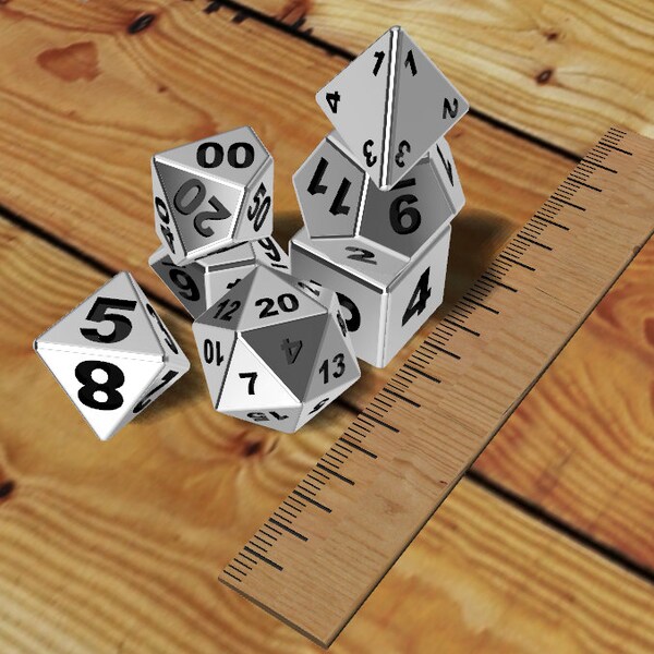 Solid Silver Dice - Etsy
