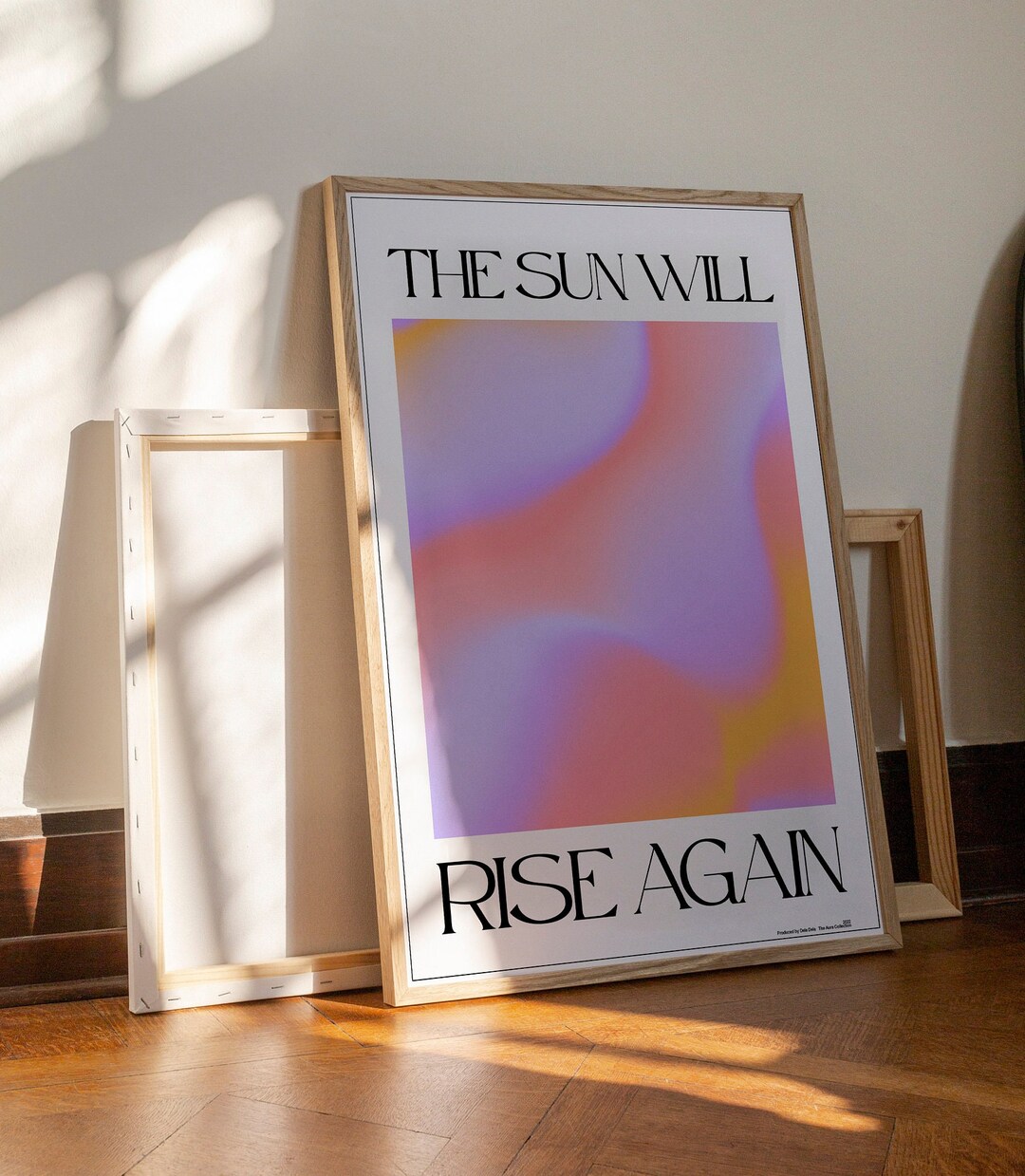 The Sun Will Rise Again Poster Soulful Balance of Mind Print Pink Aura ...
