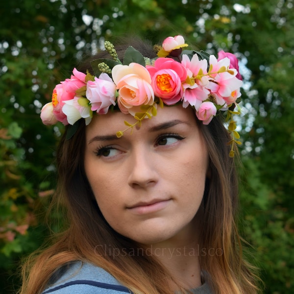 Flower Headdress - Etsy