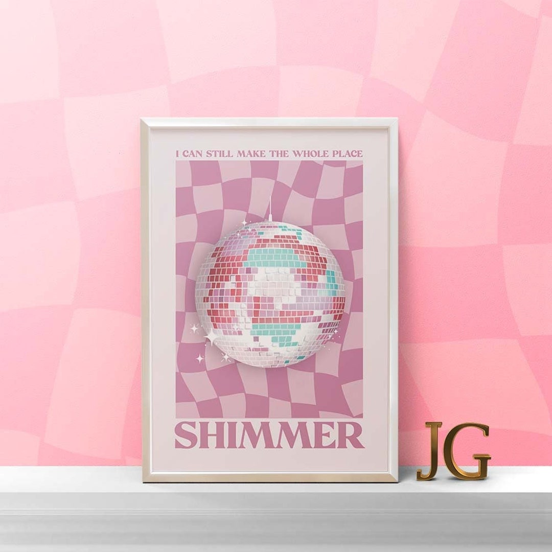 Shimmer / Bejeweled / Taylor Swift Inspired Print / Typography / A4 ...