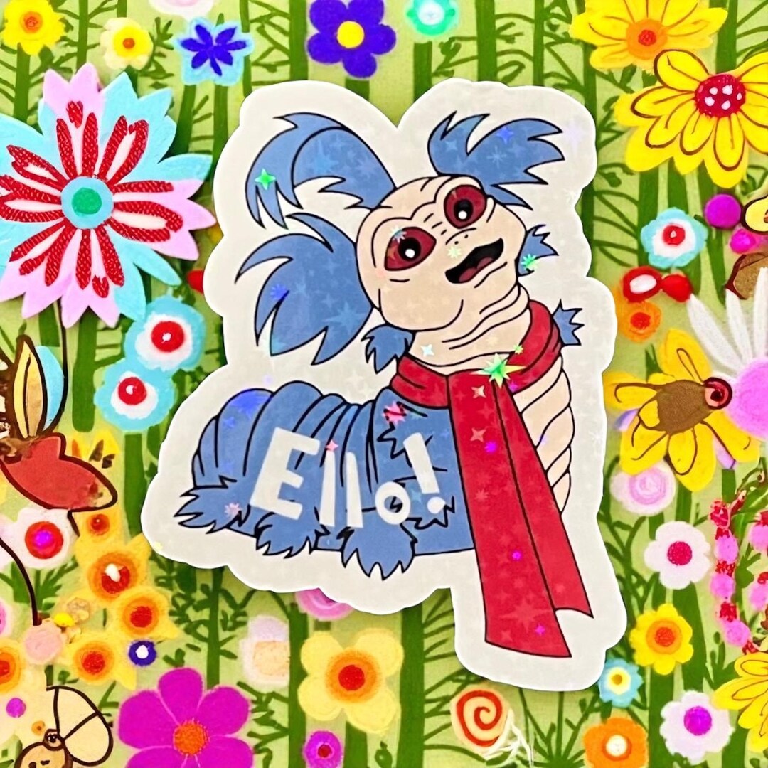 Labyrinth Worm Ello Sticker From Labyrinth Movie - Etsy