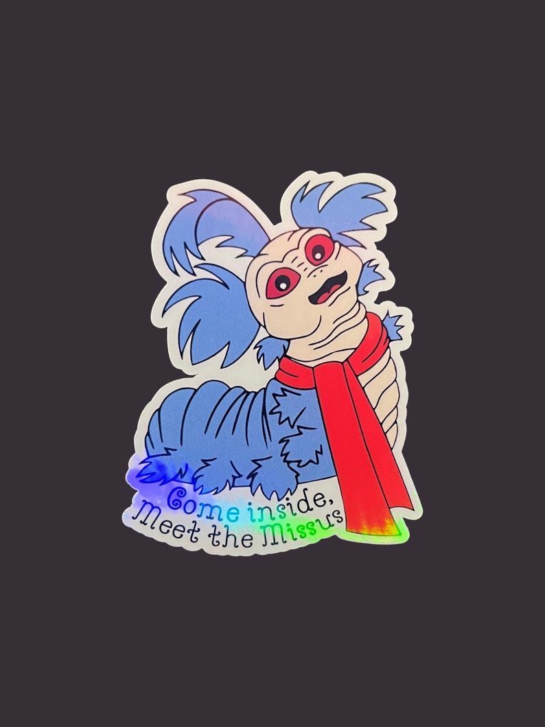 Labyrinth Worm Sticker Movie Quote - Etsy