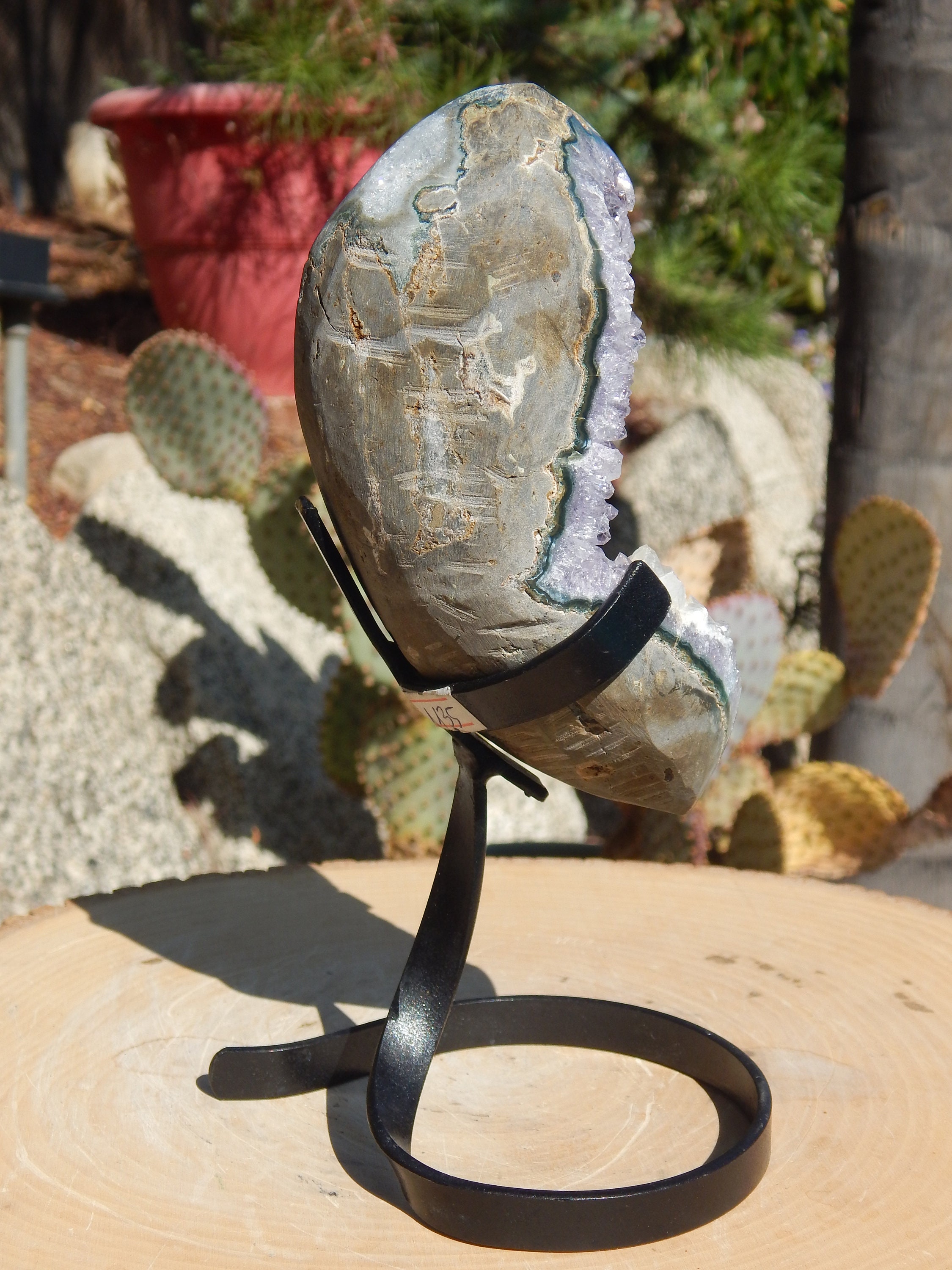 Amethyst Crystal Cluster Display with Stand Crystal Amethyst | Etsy