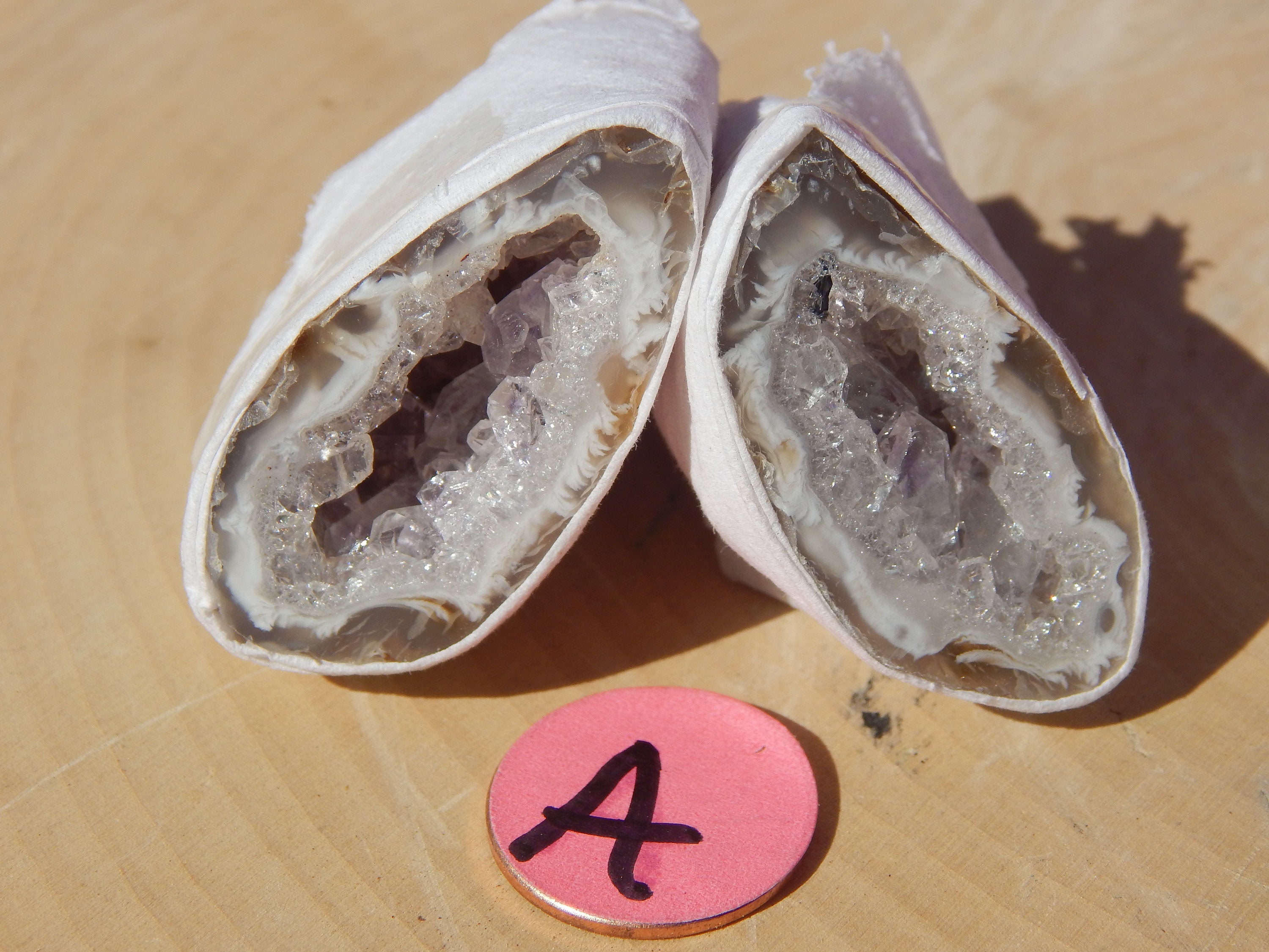 A Quality Brazilian Natural Oco Geode Pairs Oco Geode | Etsy