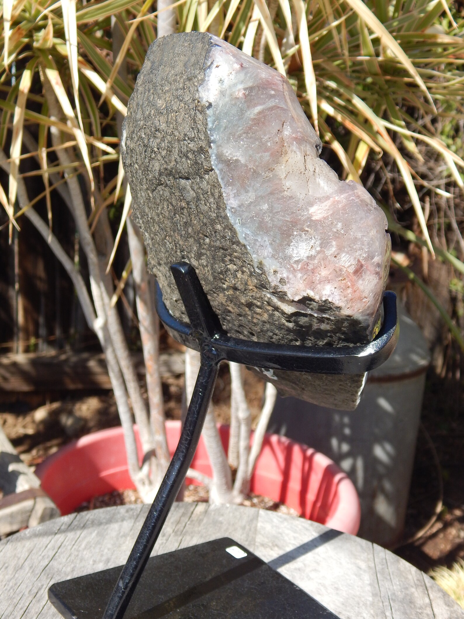 Amethyst Crystal Cluster Display With Stand Crystal Amethyst - Etsy