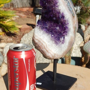 Amethyst Crystal Cluster Display With Stand, Crystal Amethyst Display ...