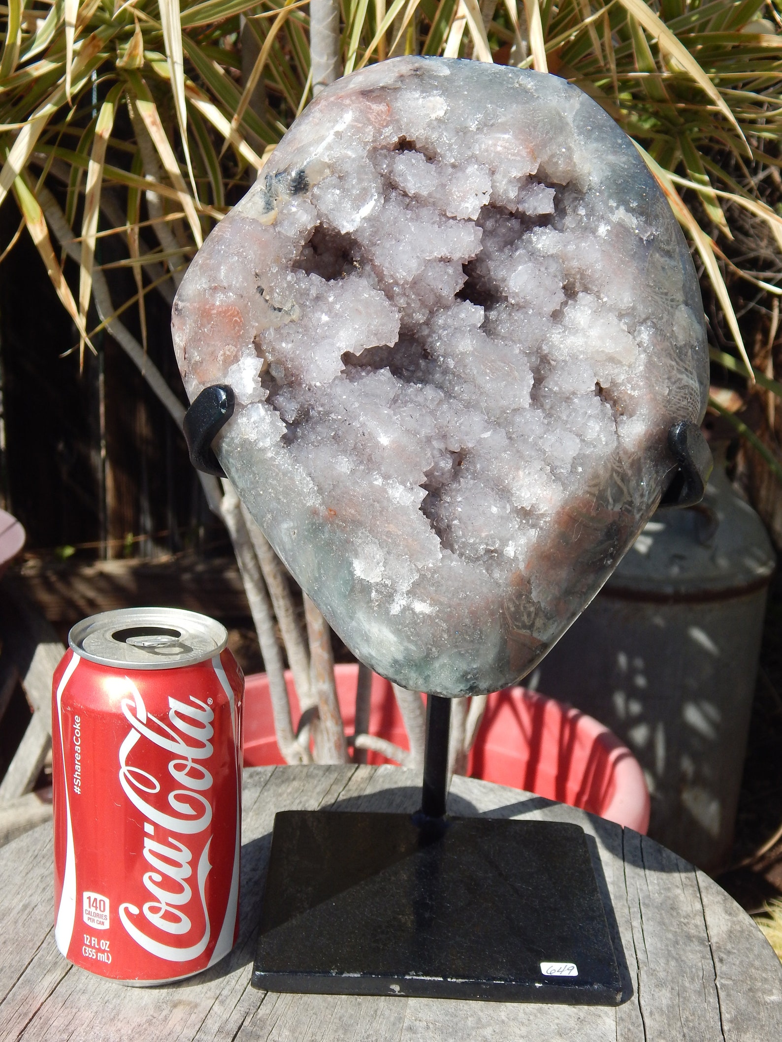 Amethyst Crystal Cluster Display With Stand Crystal Amethyst - Etsy