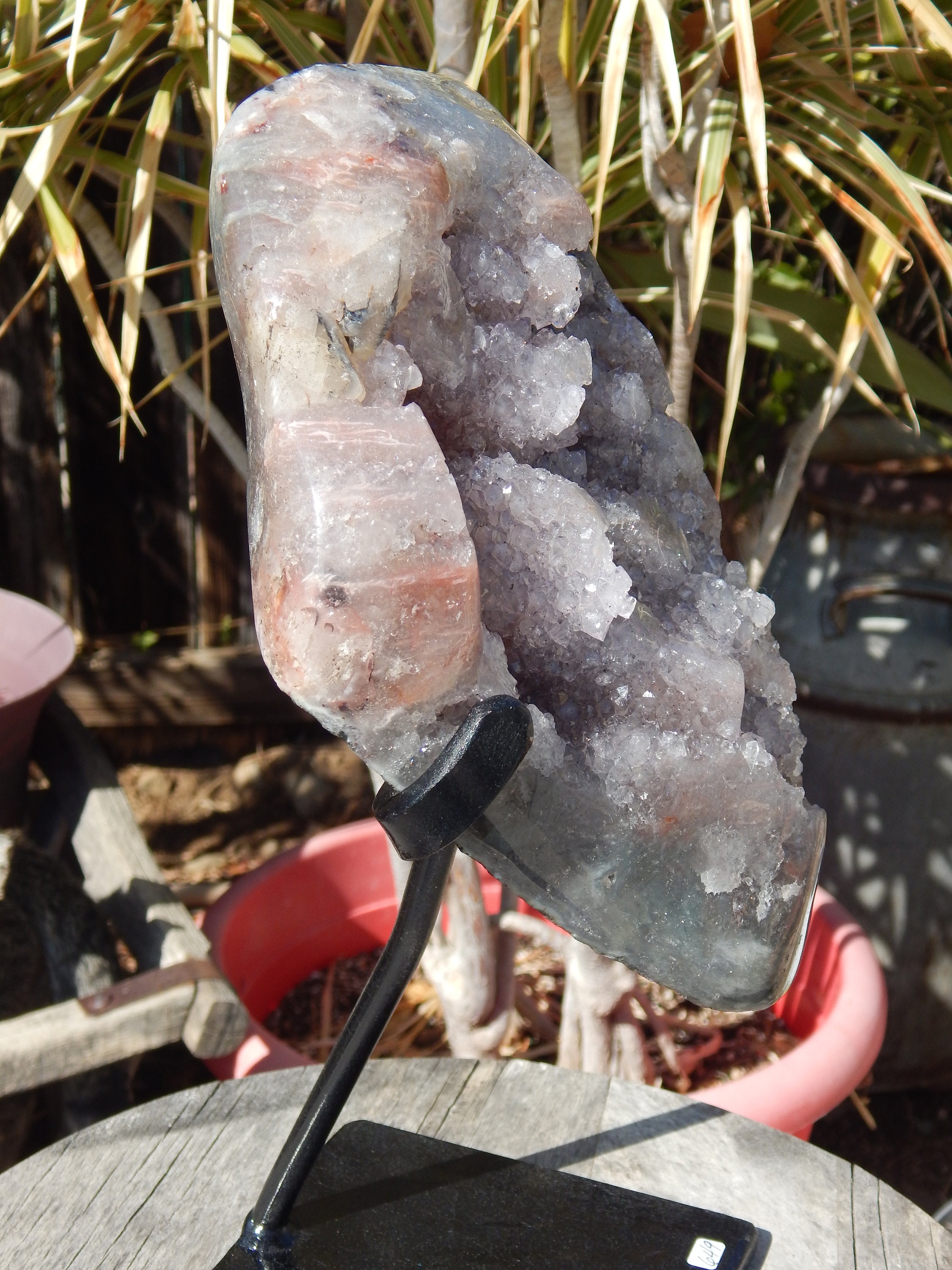 Amethyst Crystal Cluster Display with Stand Crystal Amethyst | Etsy