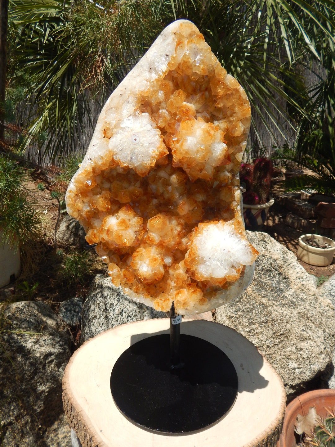 Citrine Crystal Cluster W/stand, Crystal Citrine Cluster, Citrine ...