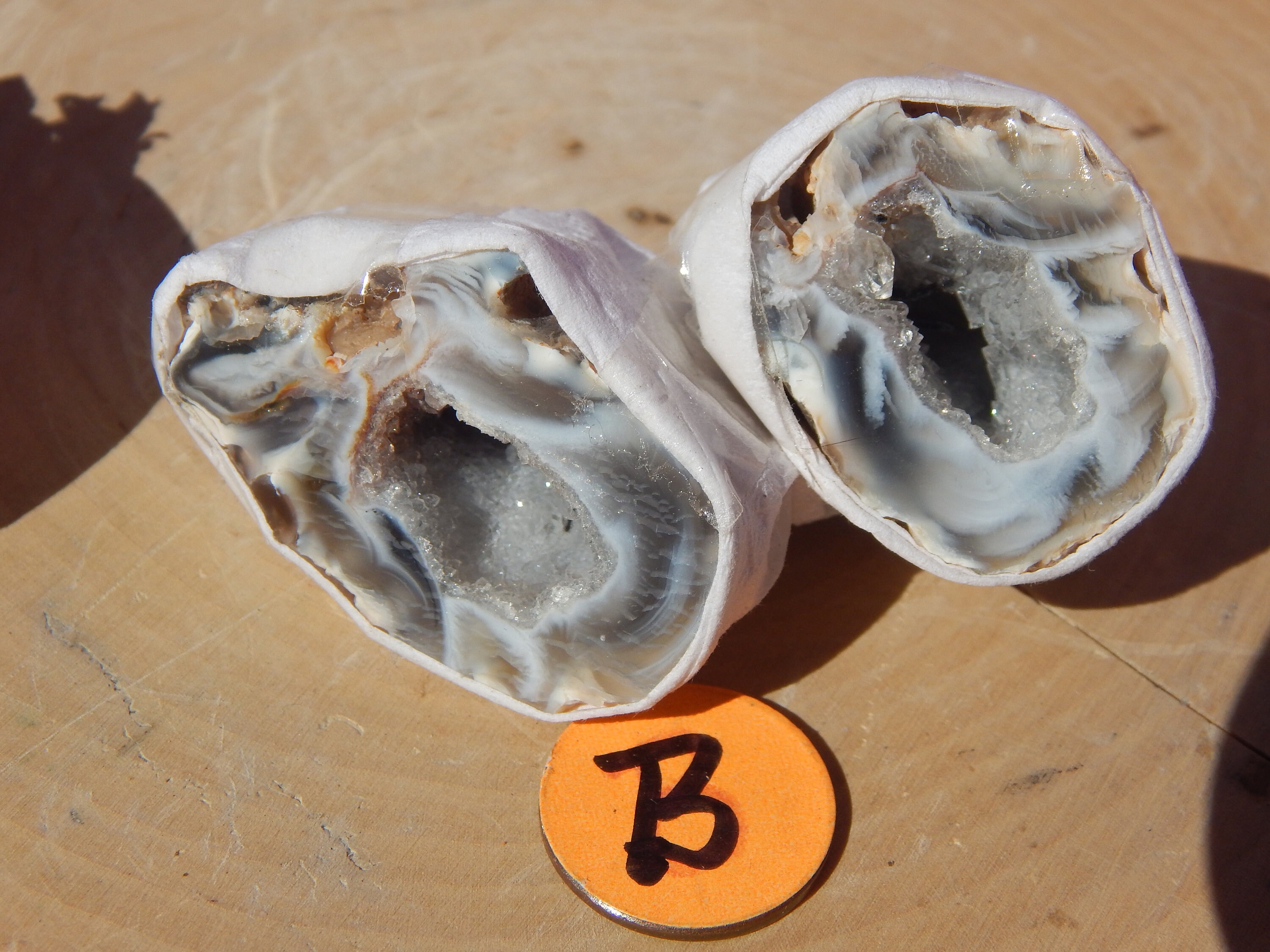 A Quality Brazilian Natural Oco Geode Pairs Oco Geode | Etsy