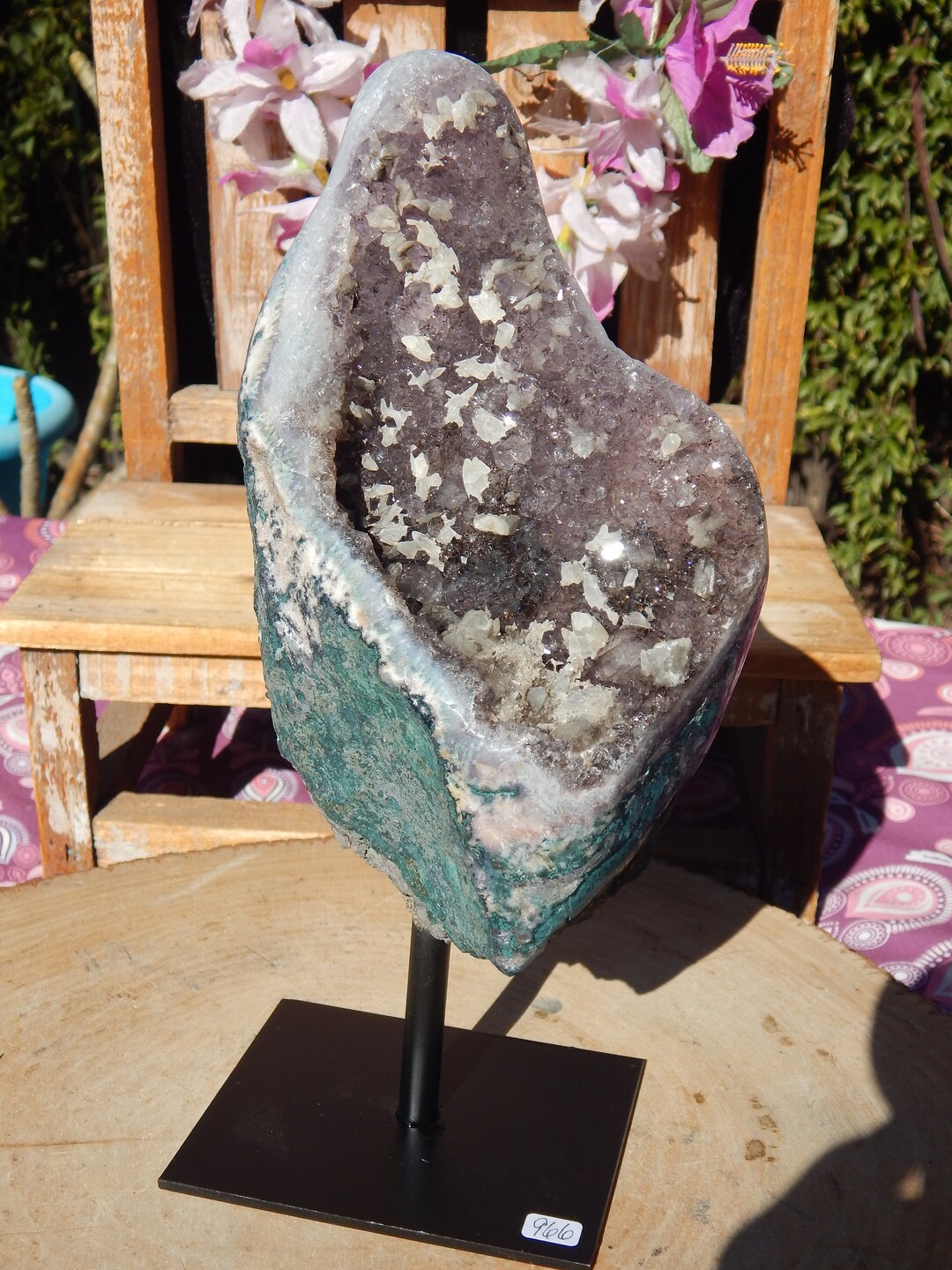 Amethyst Crystal Cluster Display With Stand, Crystal Amethyst Display ...
