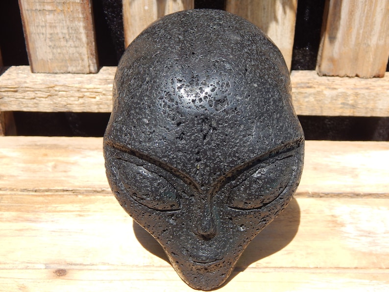 Lava Stone Crystal Carved Stone Alien 4.2 Crystal Lava - Etsy