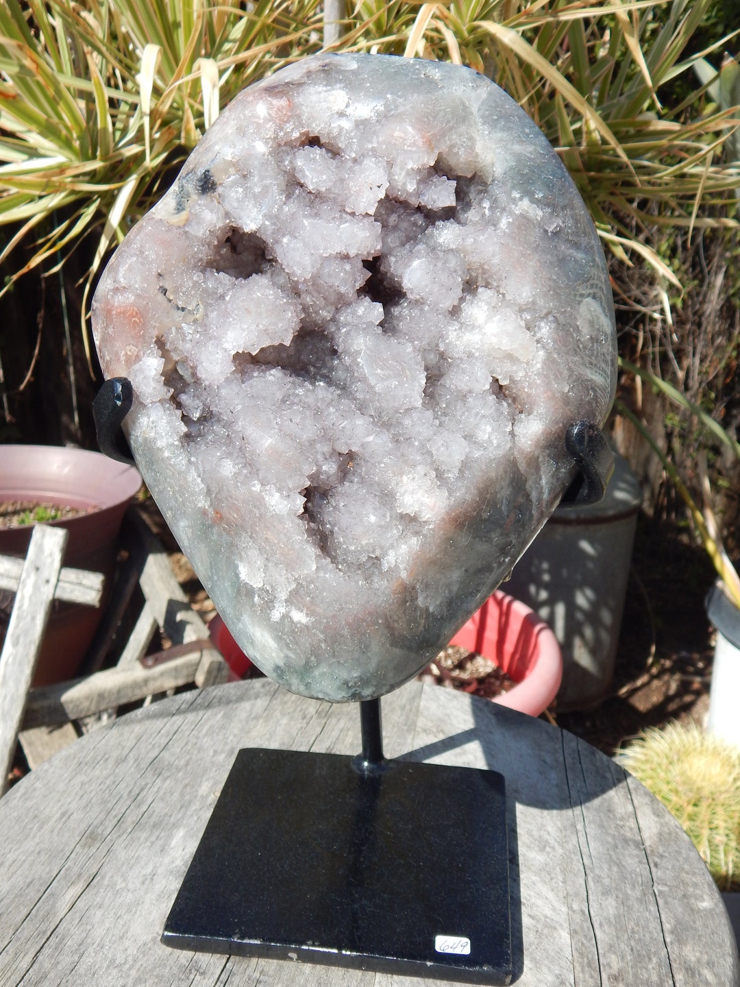 Amethyst Crystal Cluster Display With Stand, Crystal Amethyst Display ...