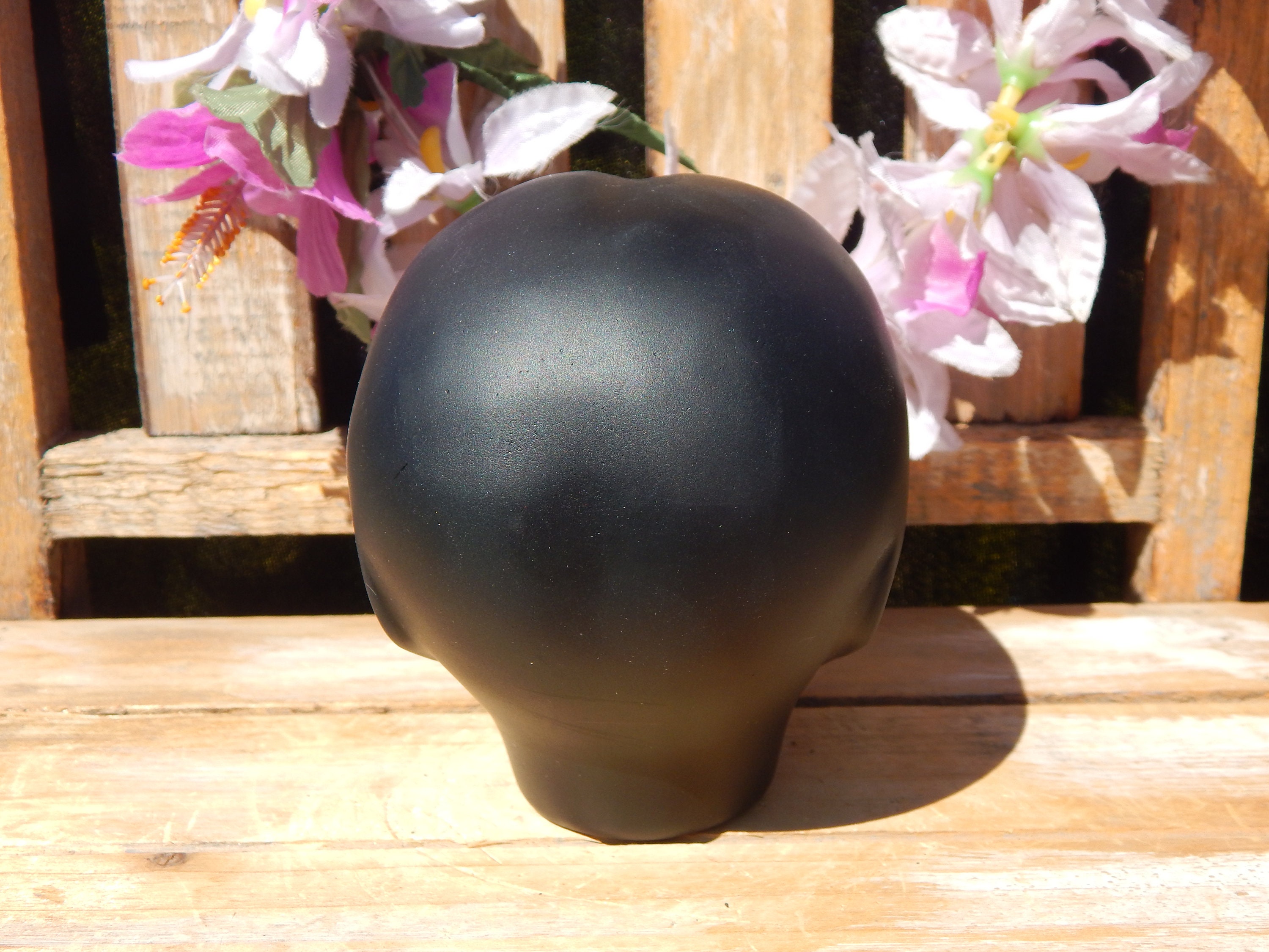 Black Obsidian Crystal Carved Stone Alien 4.1Obsidian | Etsy