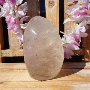 Clear Quartz Crystal Free Form Display, Crystal Quartz Polished Stone ...