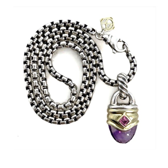 DAVID YURMAN Sterling Silver 925 & 585 (14K) Gold Ame… - Gem