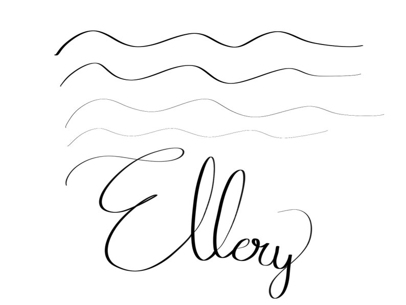 Calligraphy/lettering Procreate Brush Pack - Etsy