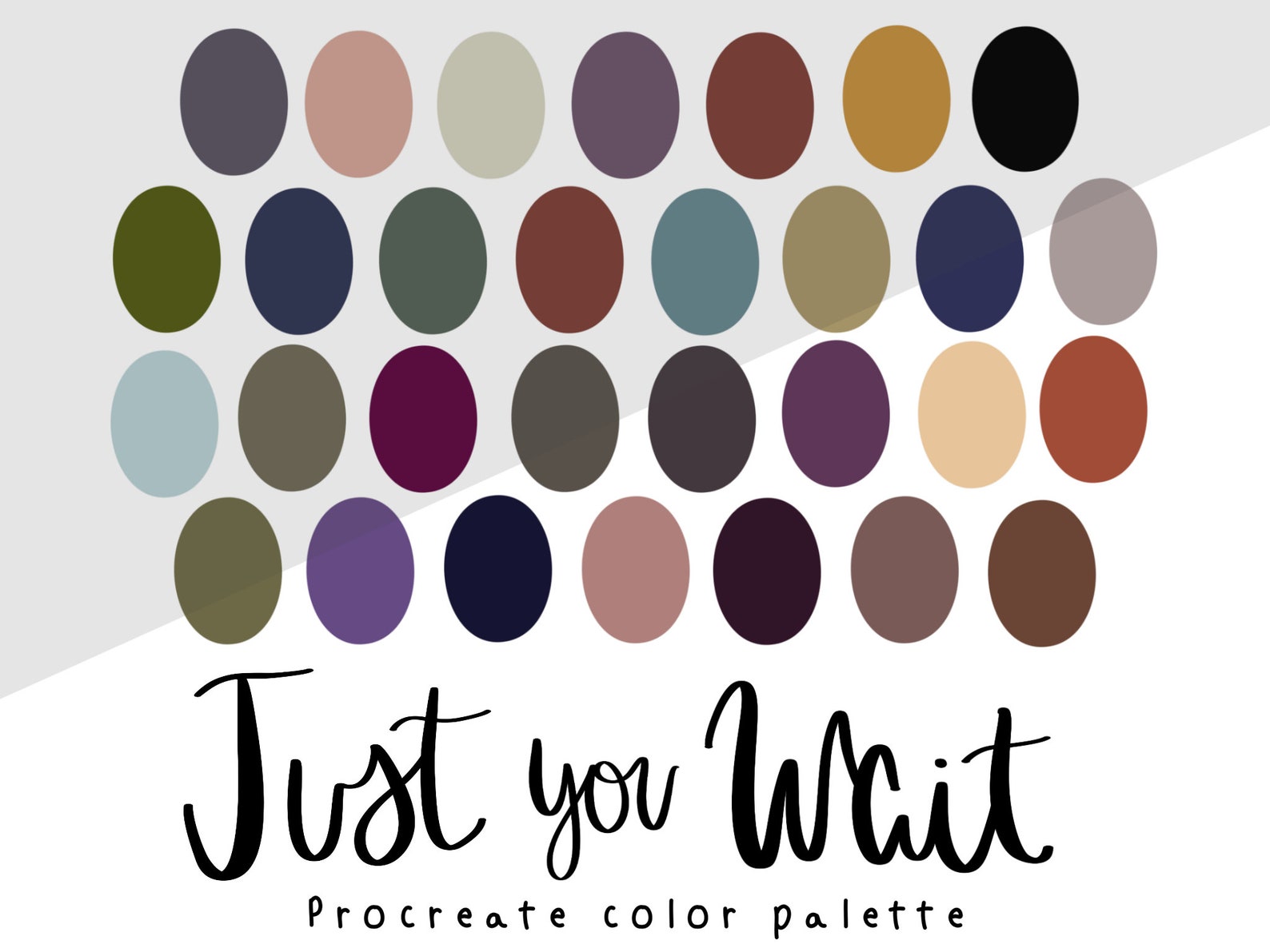 Just You Wait Procreate Color Palette - Etsy