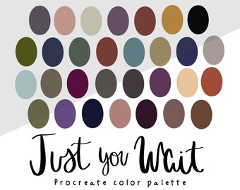 October Procreate Color Palette - Etsy