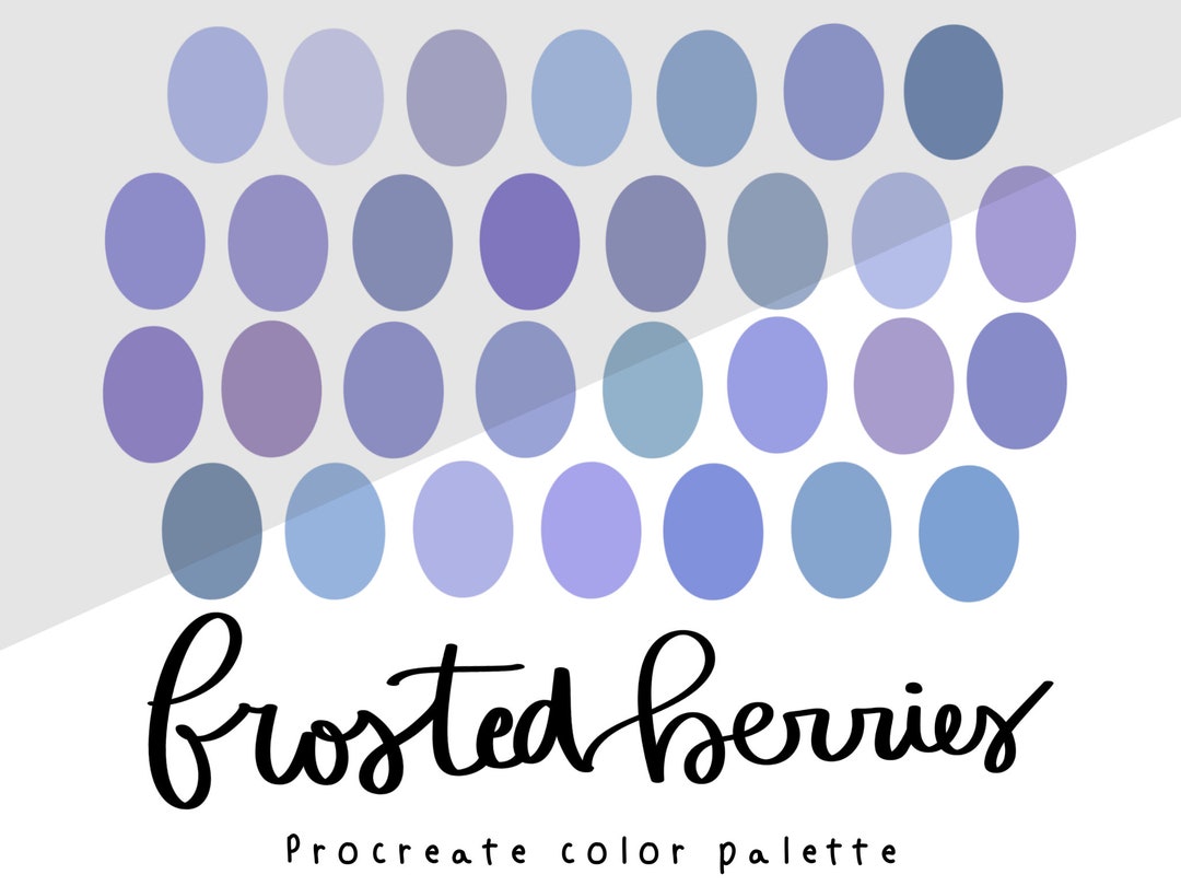 Frosted Berries Procreate Color Palette - Etsy