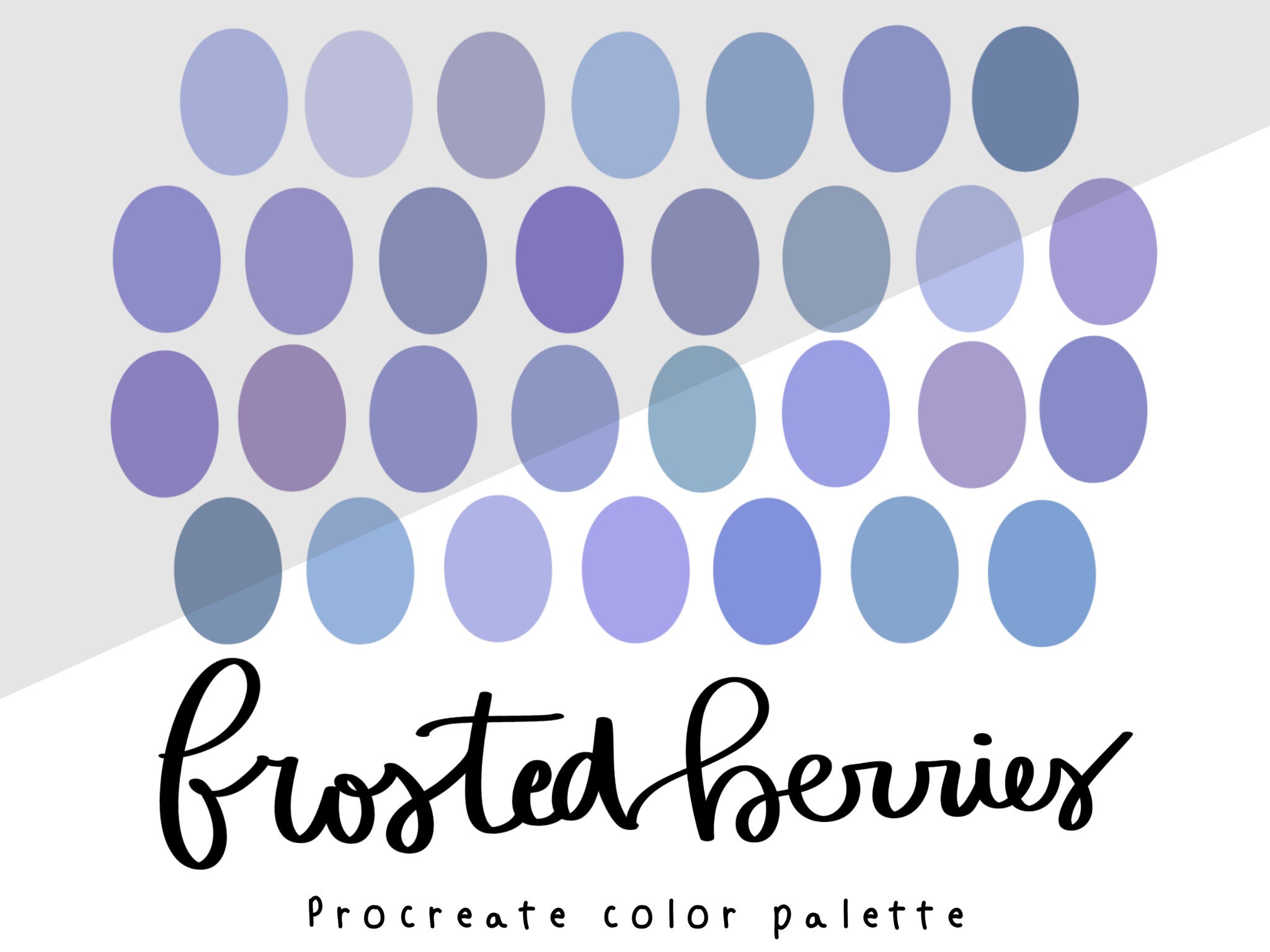 Frosted Berries Procreate Color Palette - Etsy