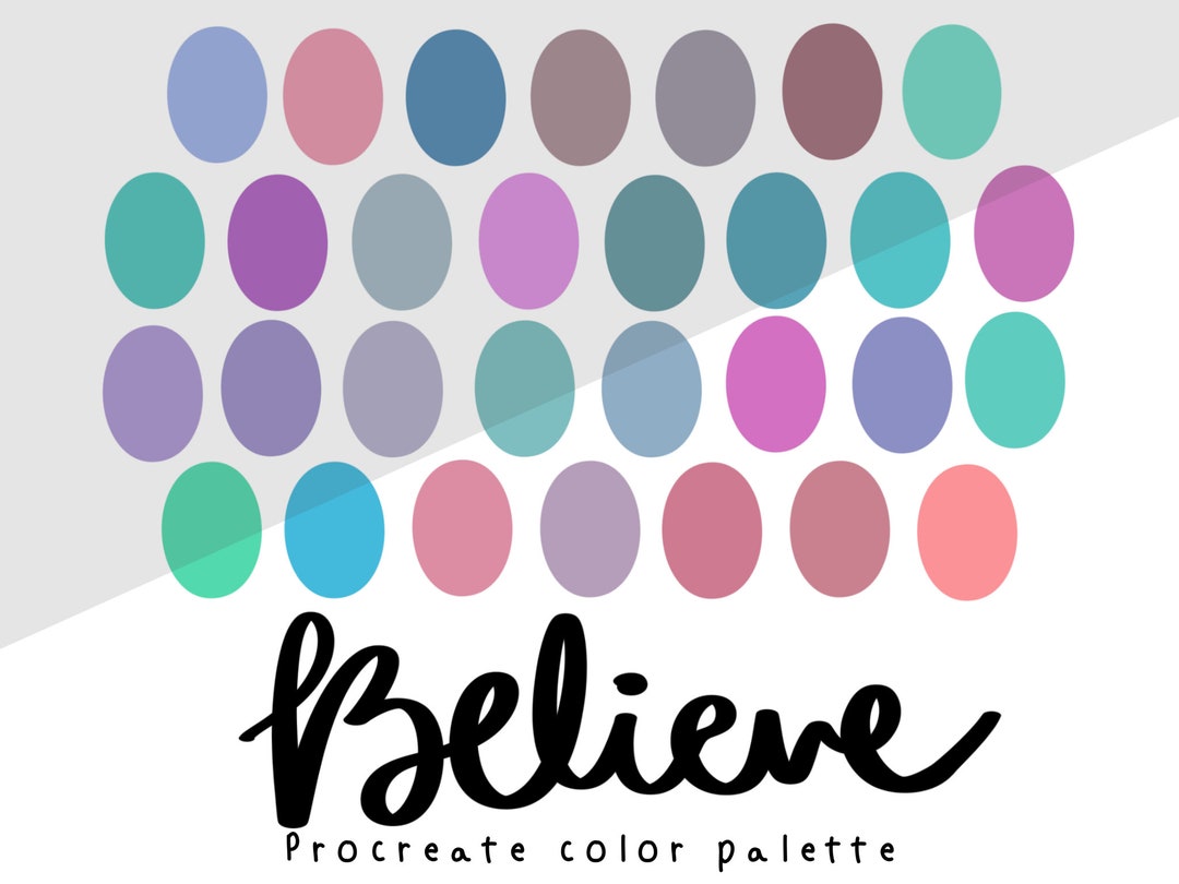 Believe Procreate Color Palette - Etsy