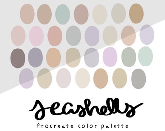 Procreate Color Palette Ocean Blues Etsy