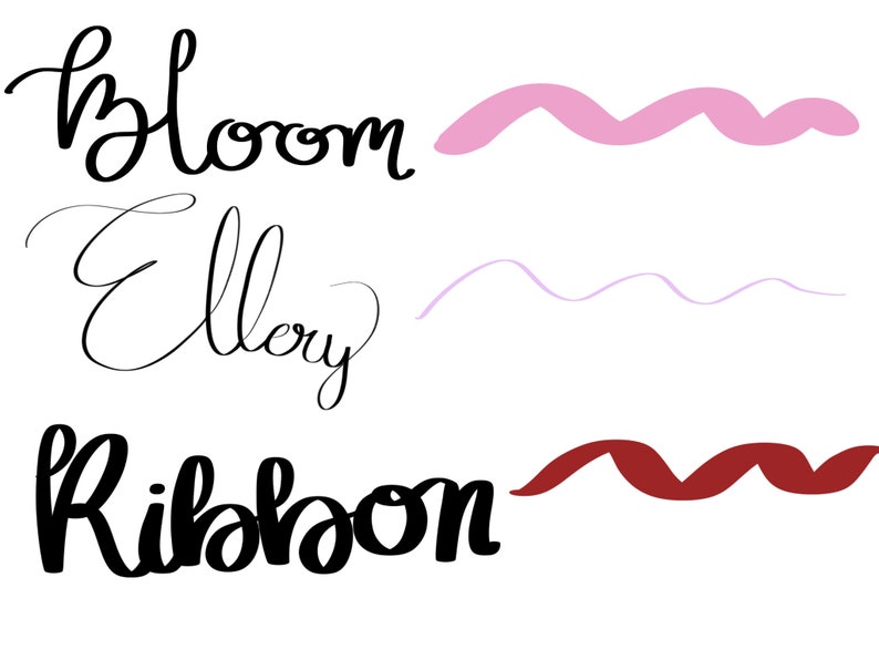 Calligraphy/lettering Procreate Brush Pack - Etsy