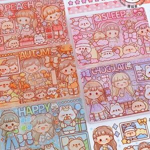 5 Sheets Telado Series Stickers,art Material,paper Memo,junk Jurnaling ...