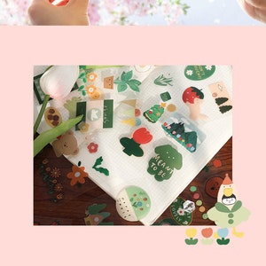 100 Sheets Simno Stickers,junk Journal,seasons,planner Suipplies ...