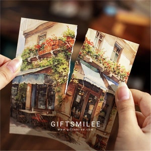 4 Types Yanji Colorful Street Scene Collage Kit, Journal, Card Making ...