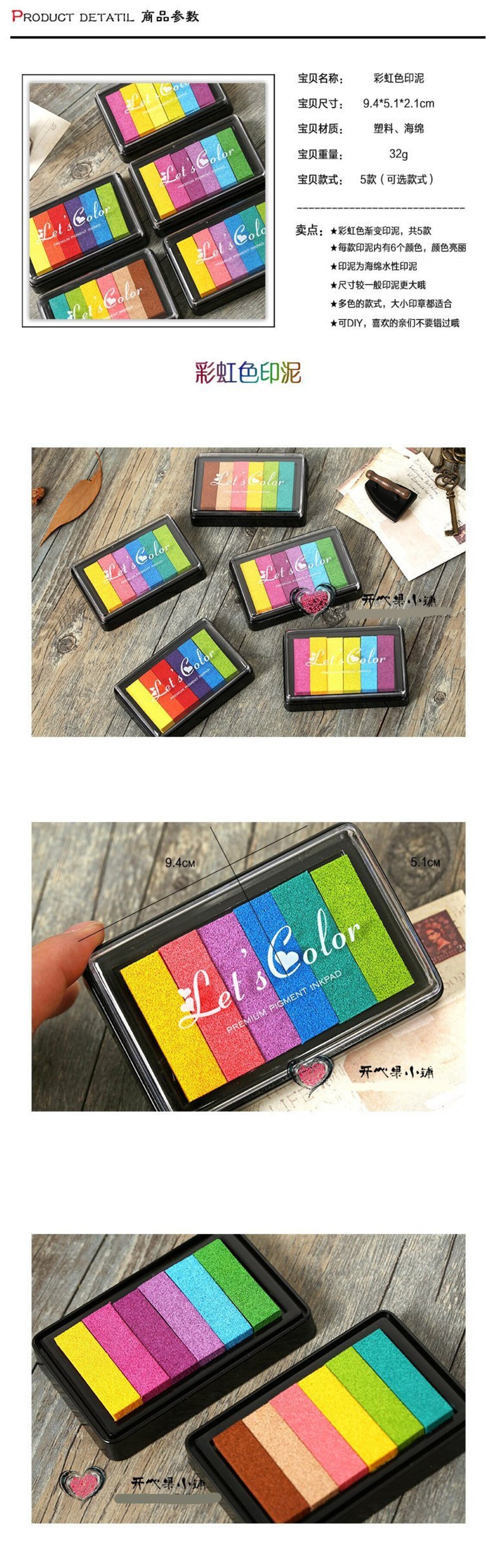 Rainbow Combination Ink Pads 5 Types Ink Pad Set Colorful Etsy rainbow-combination-ink-pads-5-types-ink-pad-set-colorful-etsy